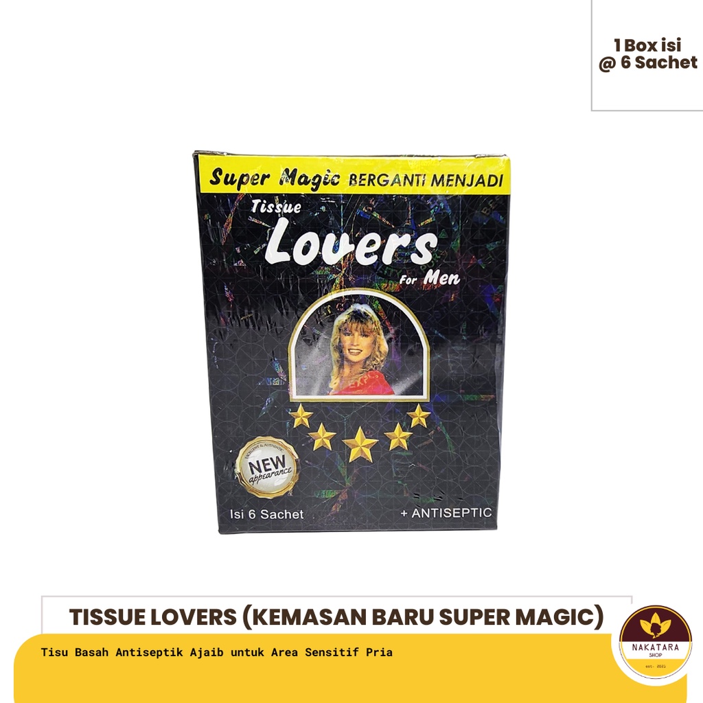 Jual TISSUE LOVERS FOR MEN ISI 6 SACHET | Shopee Indonesia