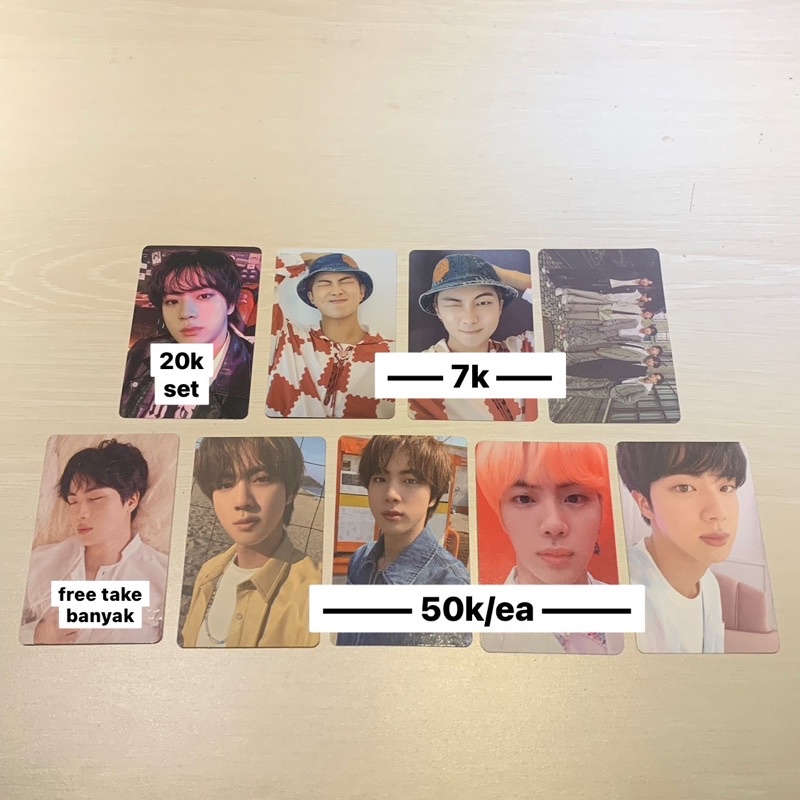 Jual PHOTOCARD BTS JIN RM | Shopee Indonesia