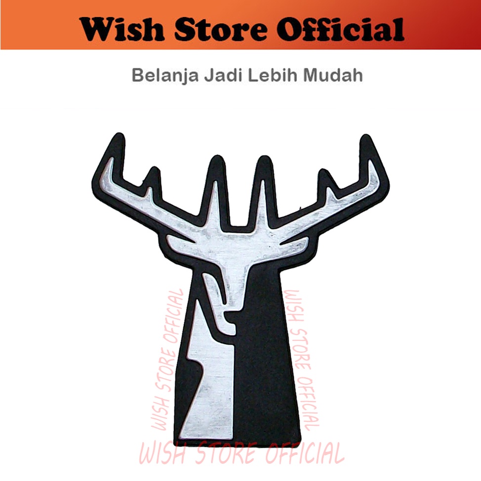 Jual [PCS] Emblem / Car Logo / Lambang Mobil Kepala Kijang Kecil ...