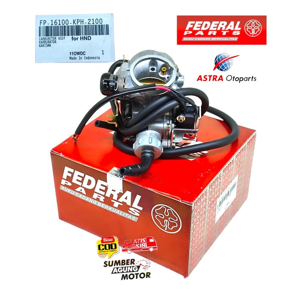 Jual KARBU KARBURATOR KARBURASI KIT HONDA KARISMA SUPRA 125 ORI FEDERAL ...