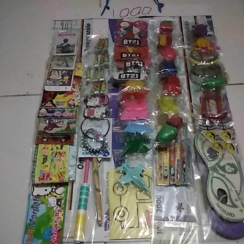 Jual Mainan Rentengan 1000 isi 50 pcs + bonus 1 pcs | Shopee Indonesia