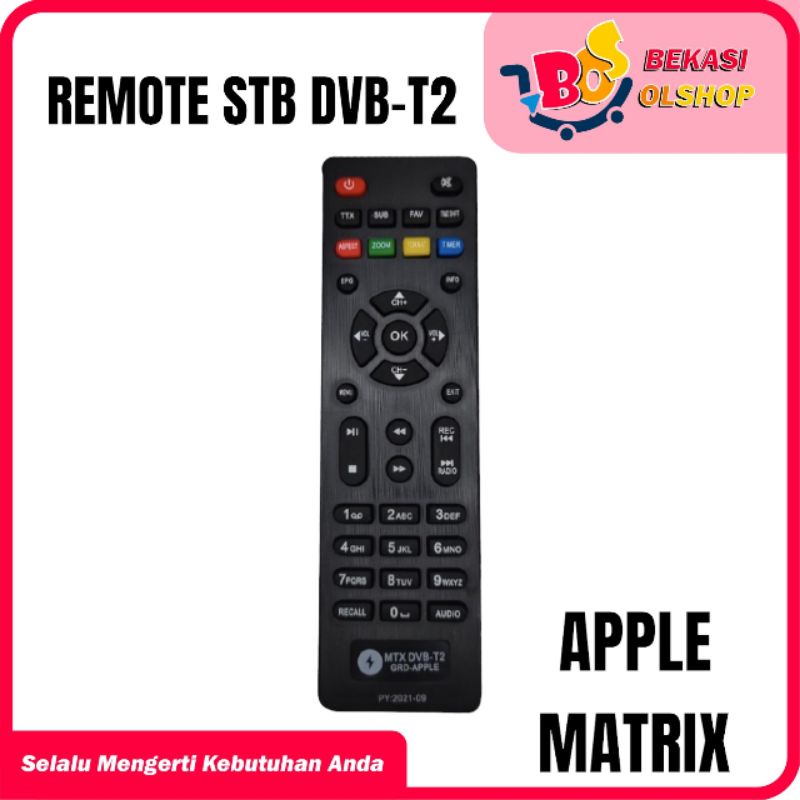 Jual Remote Set Top Box DVB T2 Matrix Apple Remot | Shopee Indonesia