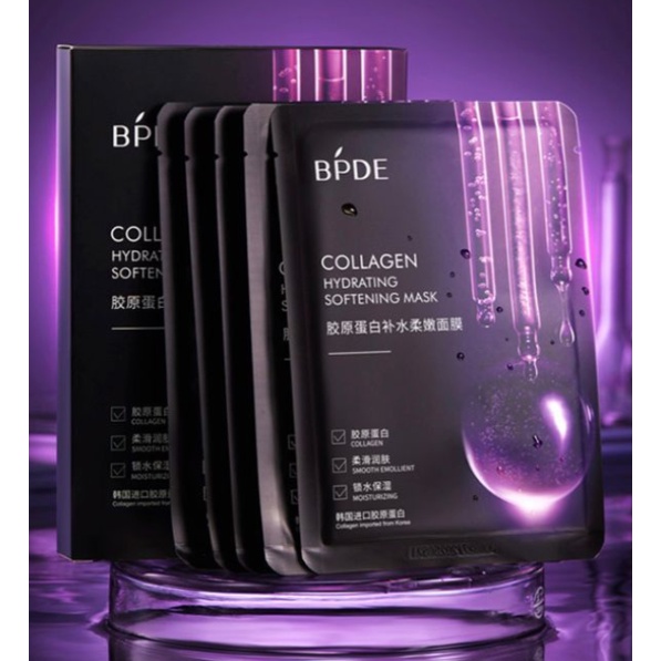 Jual Masker Wajah Kolagen / BPDE Collagen Essence Mask / Facial Sheet ...