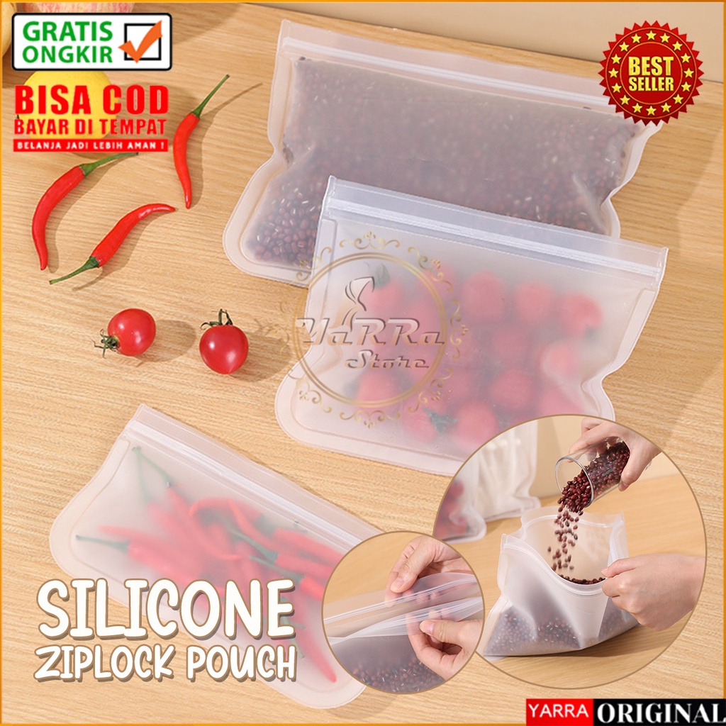 Jual Plastik Penyimpanan Makanan Segar Reusable Ziplock Tebal Kualitas ...
