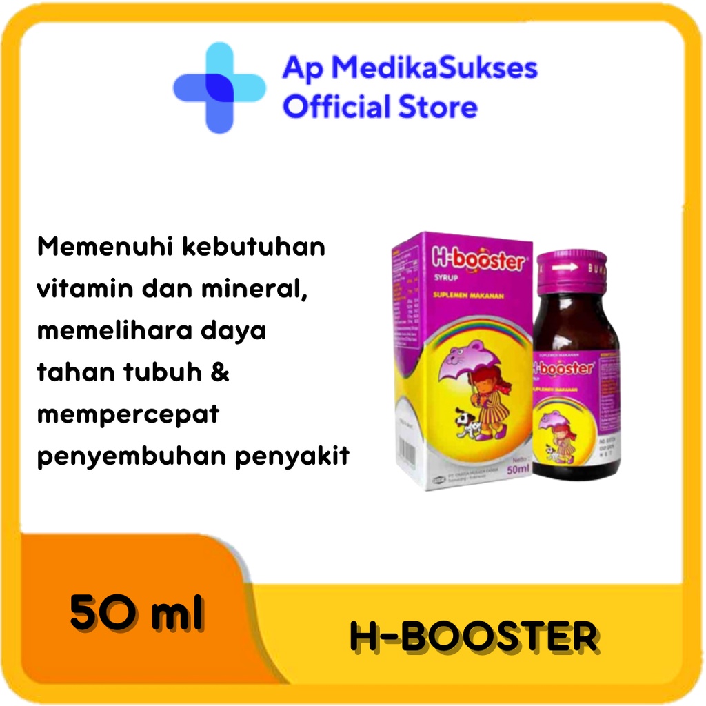 Jual Vitamin H-booster Sirup 50ml ( vitamin anak untuk daya tahan tubuh ...