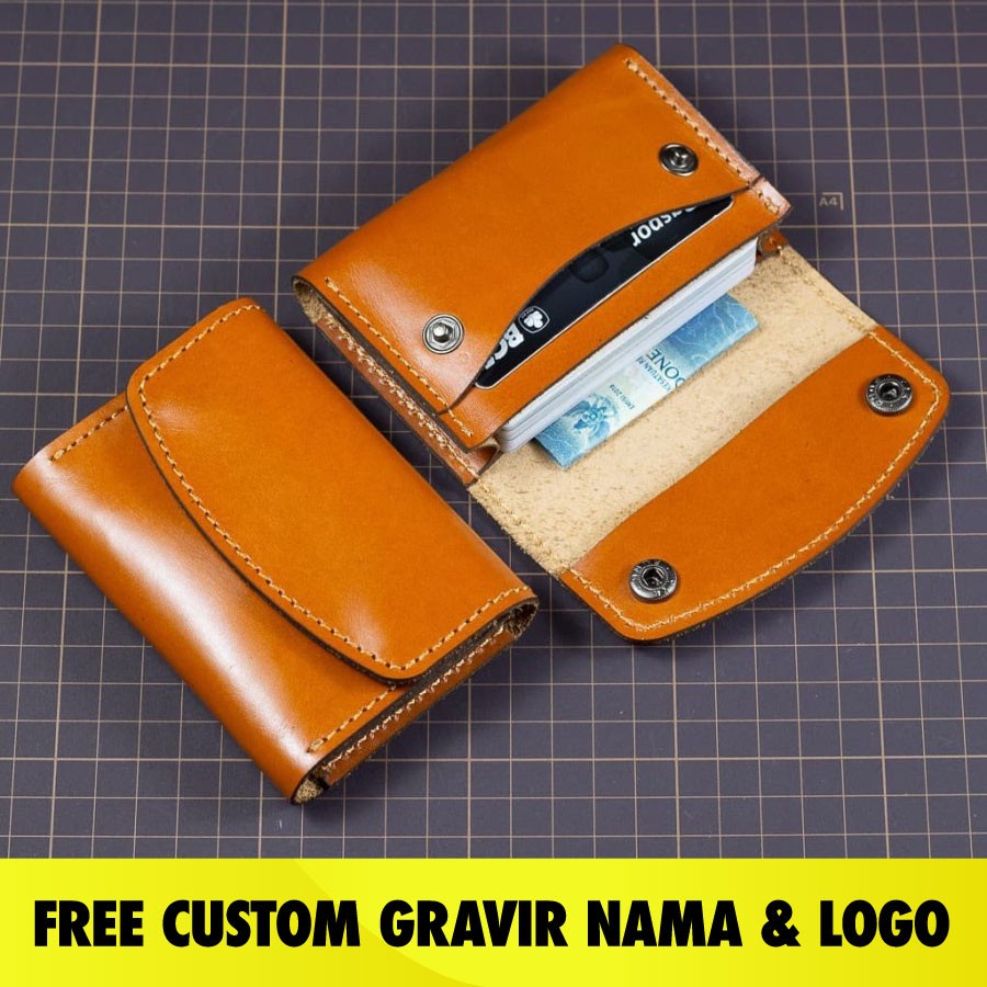 Jual Dompet Kartu Muat Banyak Free Custom Nama - Card Holder 35 slot ...