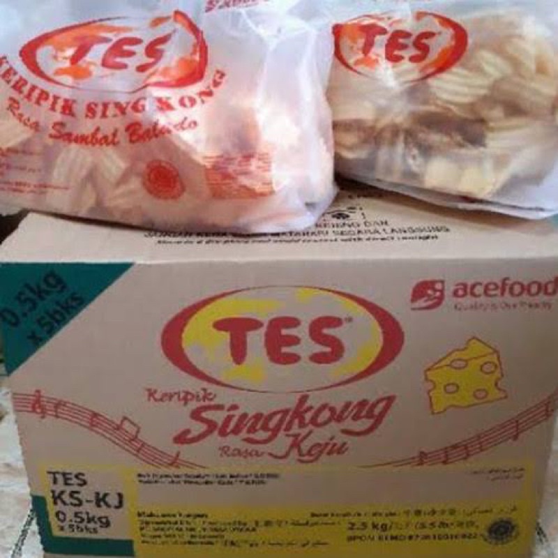 Jual 1 DUS SINGKONG BAKAR KEJU PACK (0.5KG X 5 BKS) TES (CEMILAN GROSIR ...