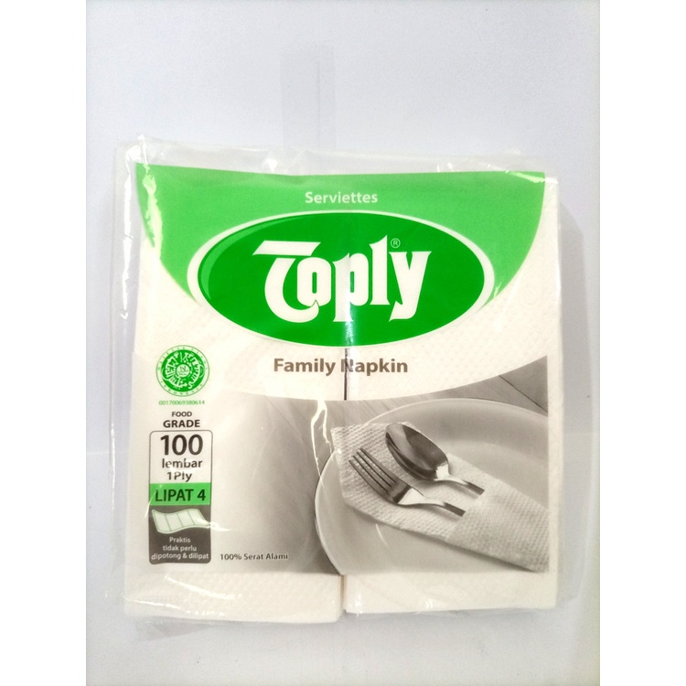 Jual TISSUE TOPLY NAPKIN 100 LEMBAR | Shopee Indonesia