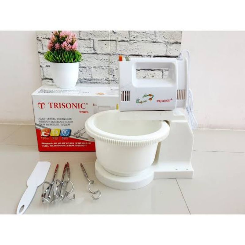 Jual Stand Mixer Trisonic T-1505 Mixer Duduk Mixer Mangkok Mixer ...