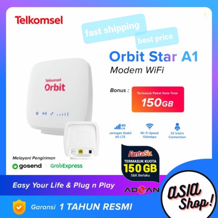 Jual Telkomsel Orbit Star G1 Modem 4G Wifi High Speed Garansi Resmi | Shopee Indonesia