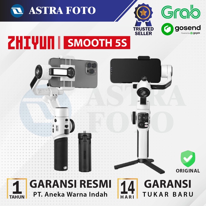 Jual Zhiyun Smooth 5S Smartphone Stabilizer Smooth 5 S - White gimbal | Shopee Indonesia