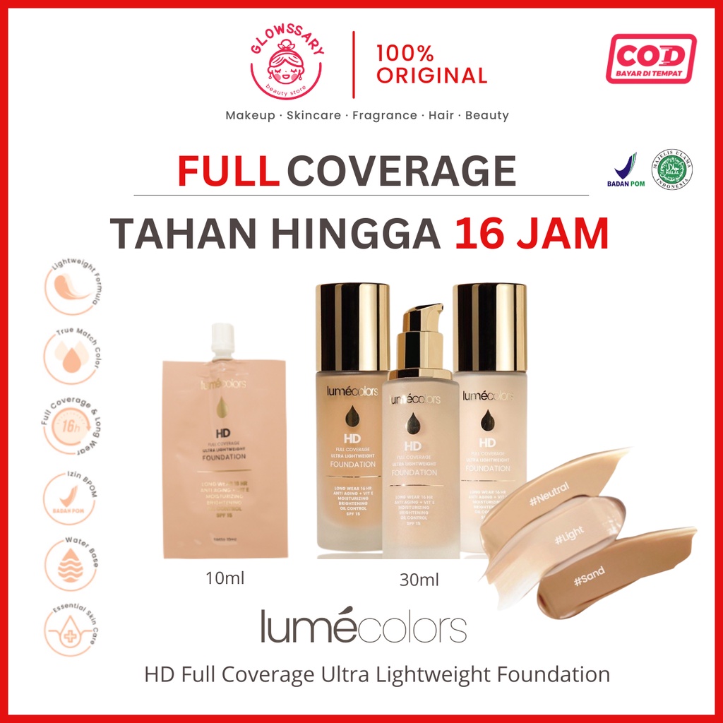 Jual Foundation Lumecolors HD Full Coverage Ultra Lightweight ...