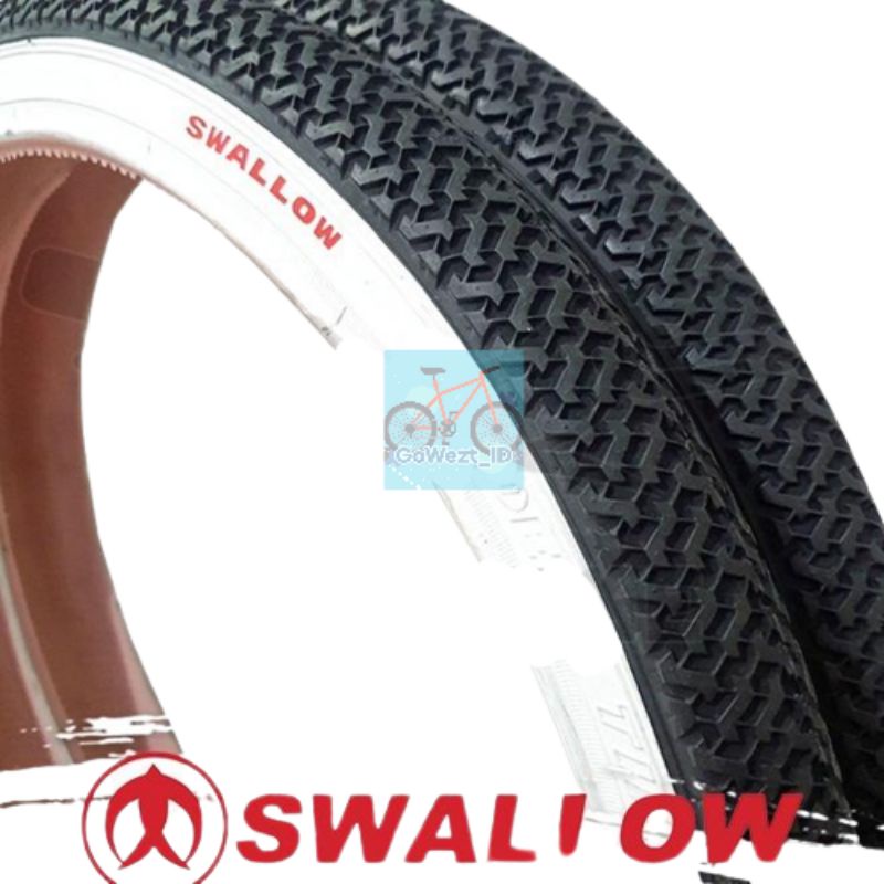 Jual Ban Luar Sepeda Ukuran 20 x 1.75 Swallow List Putih Lipat Minion Mini Hitam Putih | High ...
