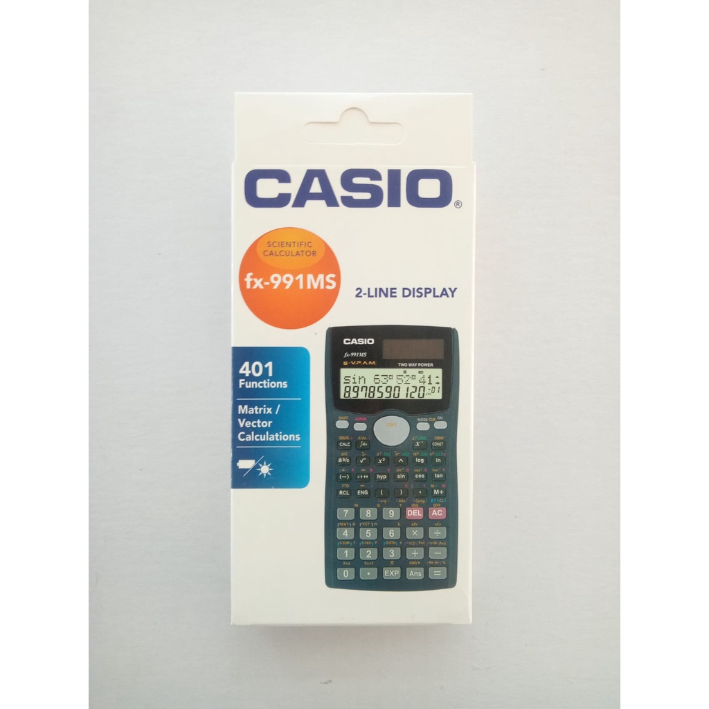 Jual Kalkulator Ilimiah Scientific Casio FX-991MS 401 functions fx ...
