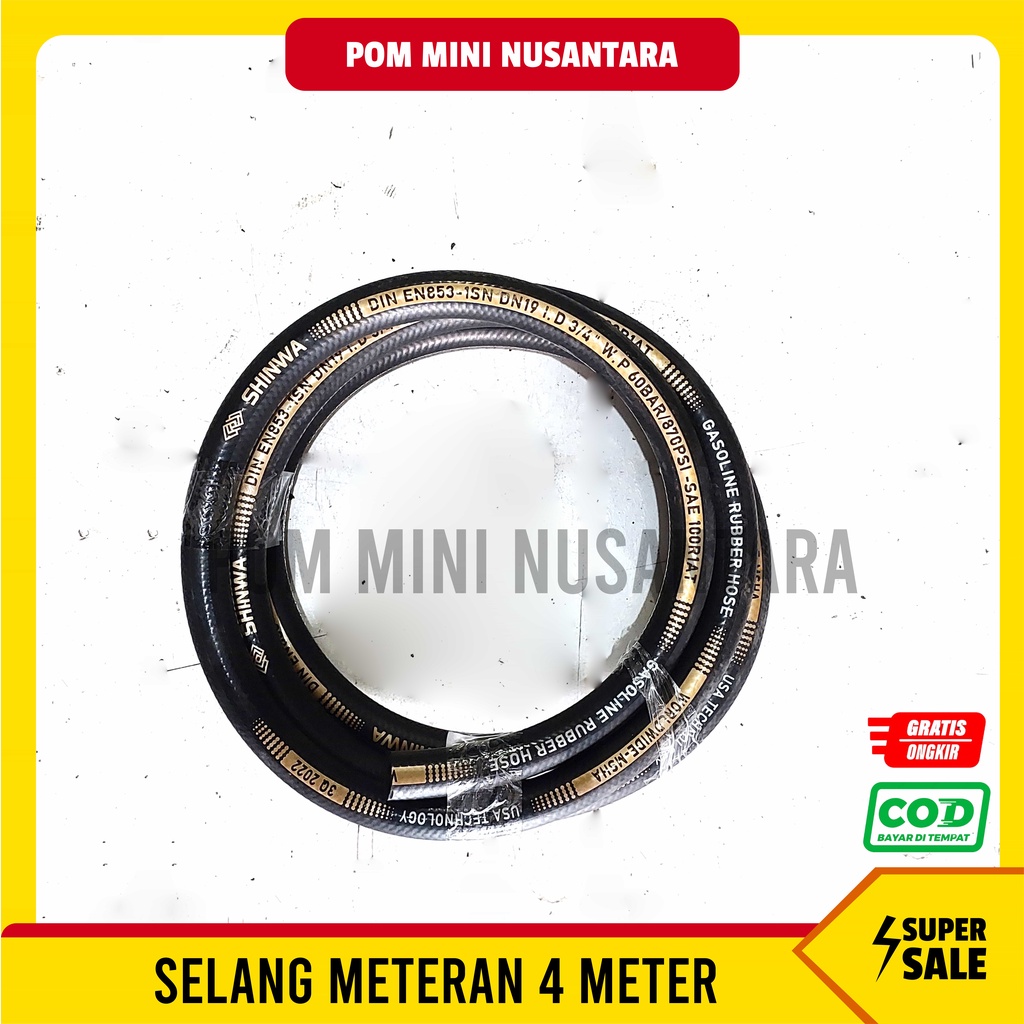 Jual Pom Mini Nusantara - Selang Hitam Pertamini Digital Serat Kawat ...