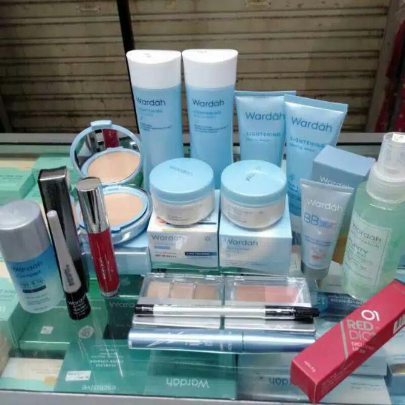 Jual WARDAH PAKET (FREE SERUM) EXCLUSIVE / PAKET MAKE UP / PAKET ...