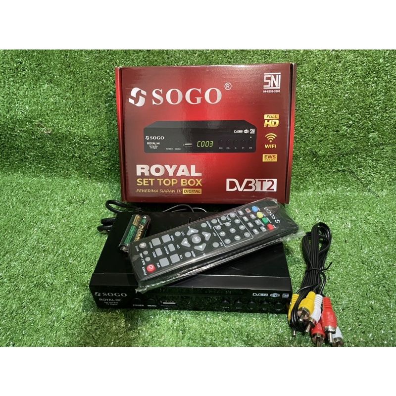 Jual STB SET TOP BOX DIGITAL DTV - T2 SOGO ROYAL MERAH RECEIVER FULL HD | Shopee Indonesia
