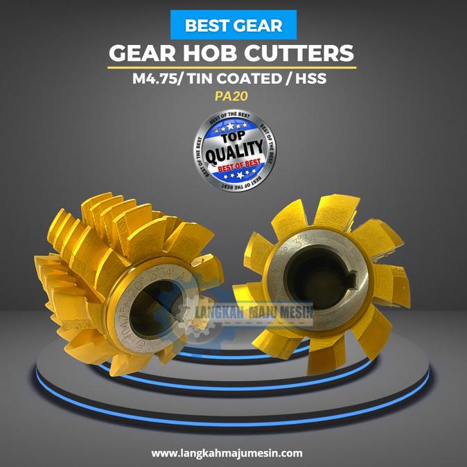 Jual Gear Hobbing M4.75 / Pisau Hobbing / Modul Hobbing / Cutter ...