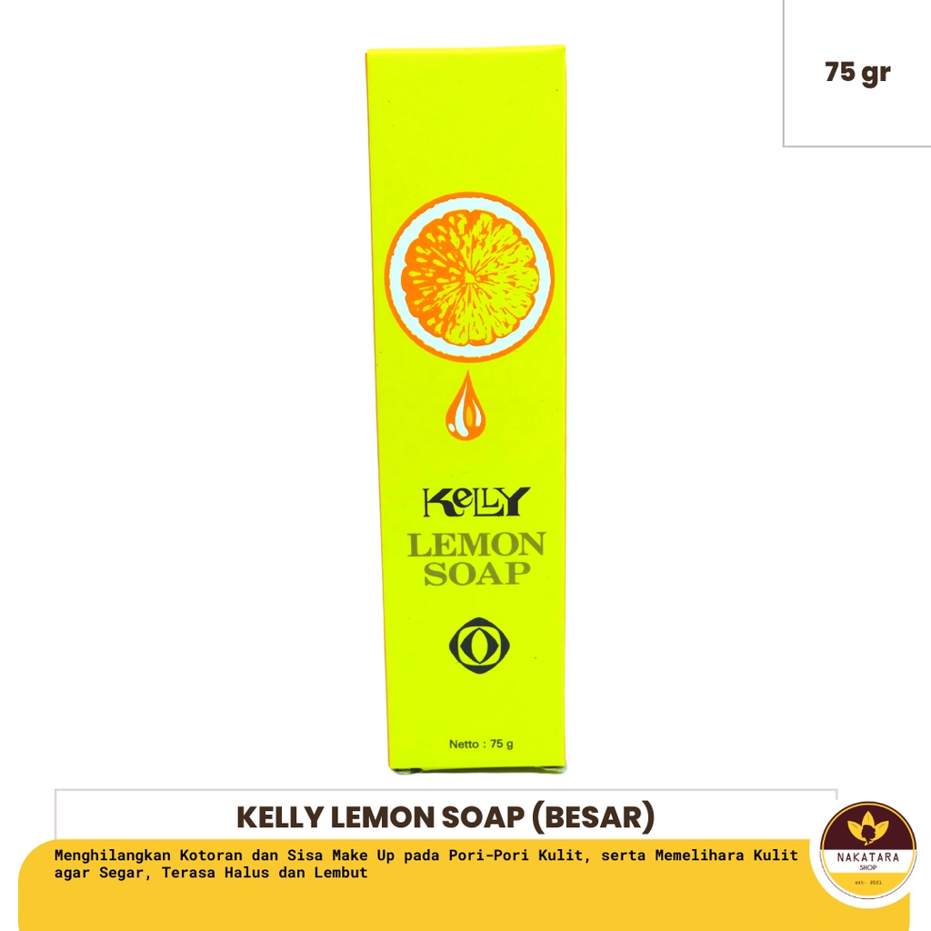 Jual Kelly Lemon Soap SABUN MUKA ukuran 75g (BESAR) | Shopee Indonesia