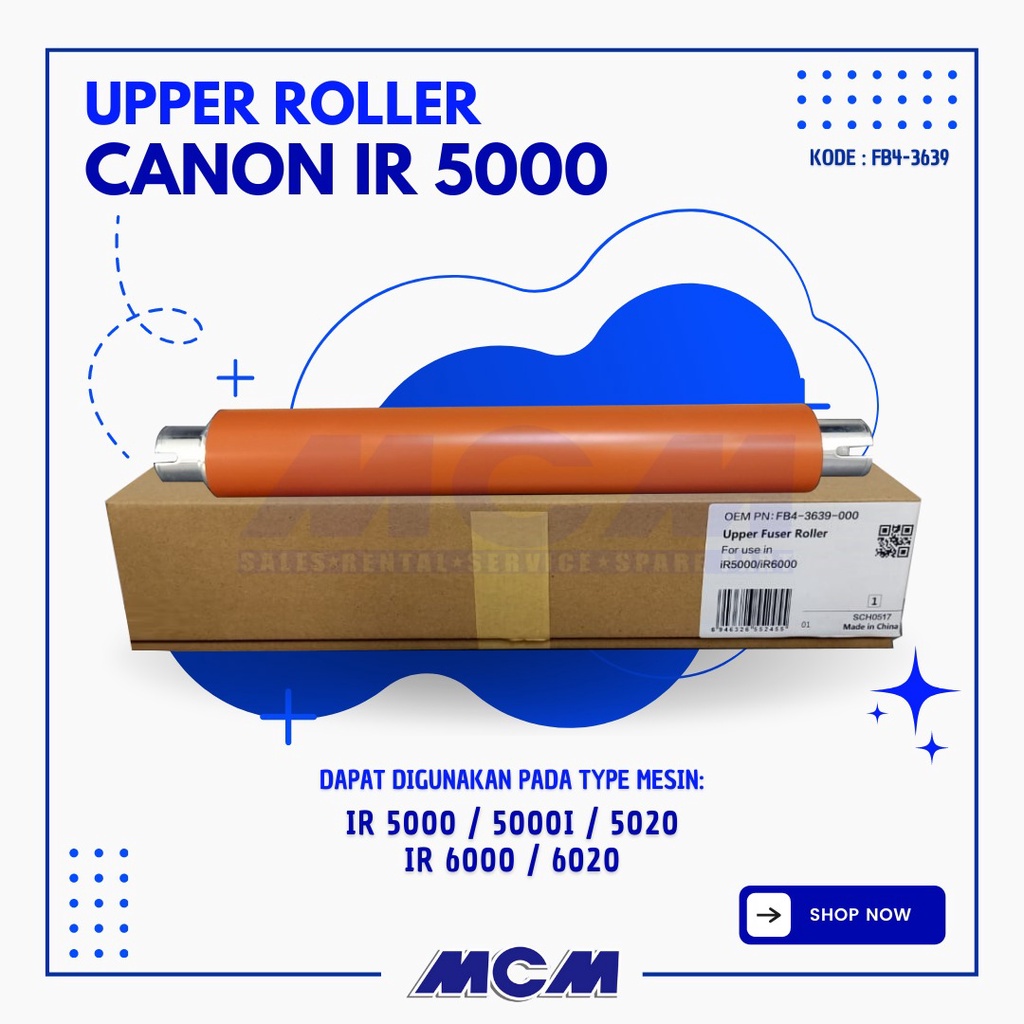 Jual Upper Roller Canon IR5000 / IR5020 / IR6000 RED (FB4-3639 ...