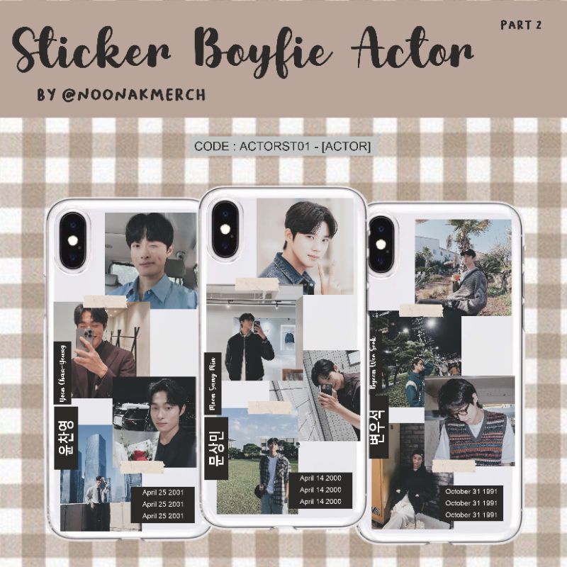 Jual [Minimal pembelian 10.000 bisa mix produk lain] boyfriend actor ...