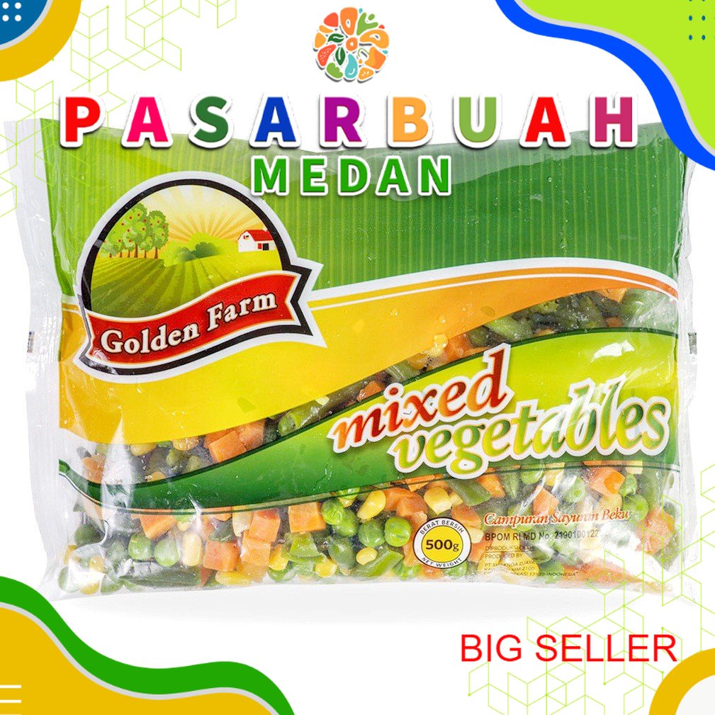 Jual Distributor Frozen mix vegetable Goldenfarm/ sayuran beku campur ...