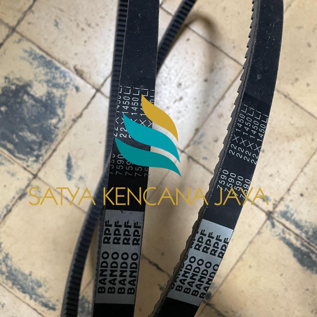 Jual V-BELT RPF C 59 GIGI (RPF 7590) UKURAN 22 X 1450 BANDO FAN BELT TALI KIPAS TRANSMISSION ...