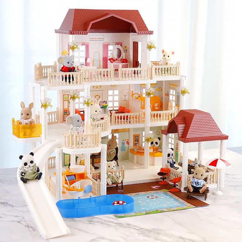 Jual Mainan Rumah Rumahan DIY Koala Diary Villa dan Apartment Mainan ...