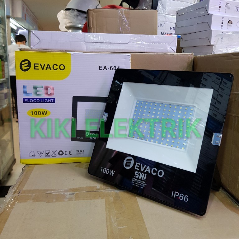 Jual Lampu Sorot EVACO LED 100 watt / Lampu Tembak Outdoor 100w | Shopee Indonesia