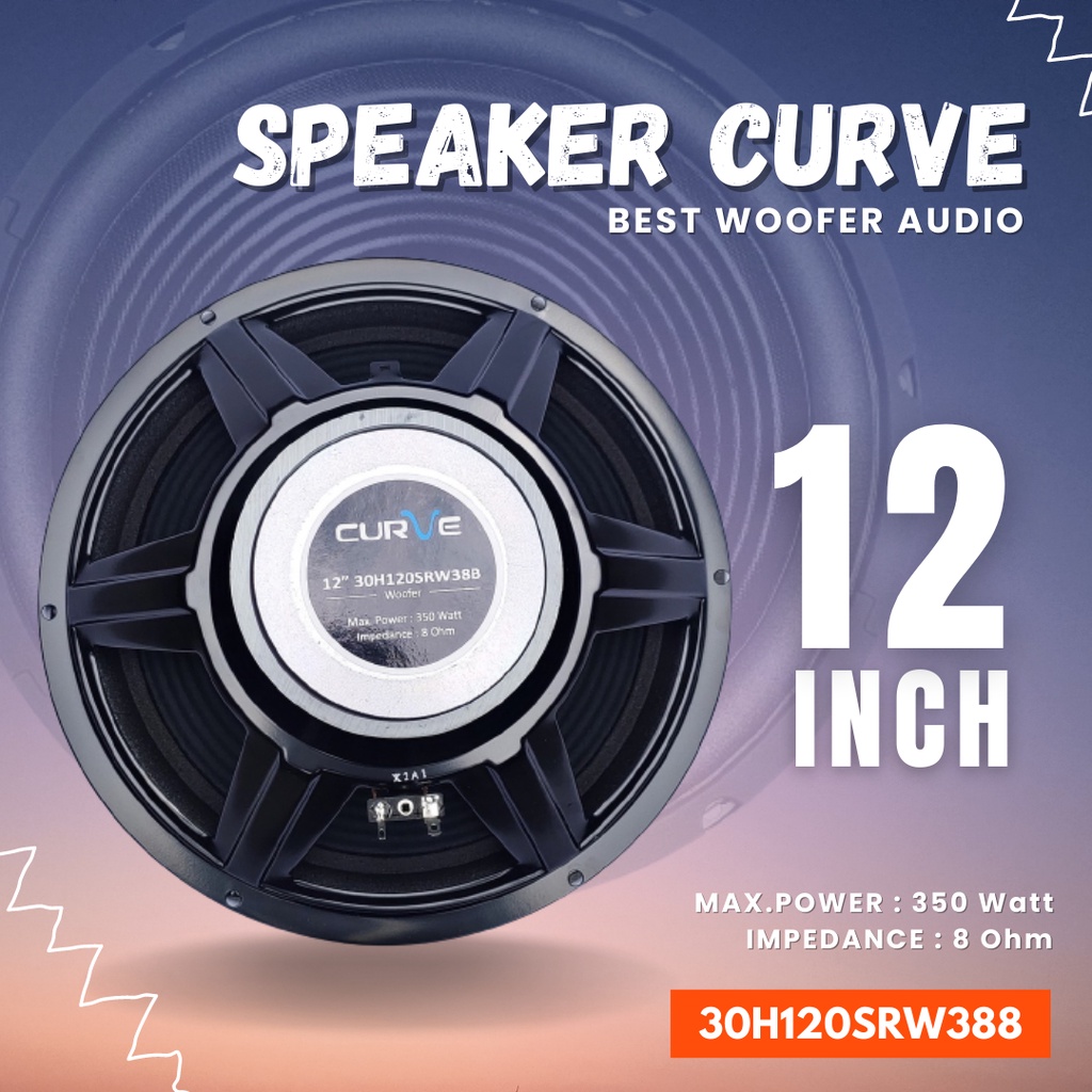 Jual Speaker 12 inch Woofer CURVE Audio Speaker Max 350 Watt | Shopee ...