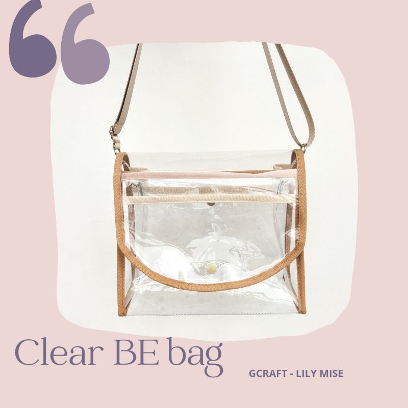 Jual clear be bag - tas transparan - tas selempang transparan - tas ...