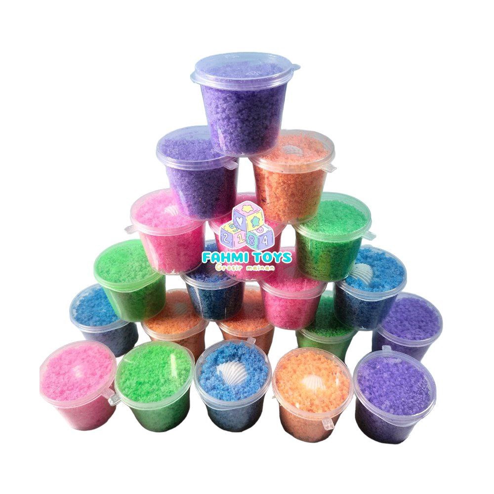 Jual 20 pcs pasir salju kerang warna pasir gelas mainan cetak pasir ...