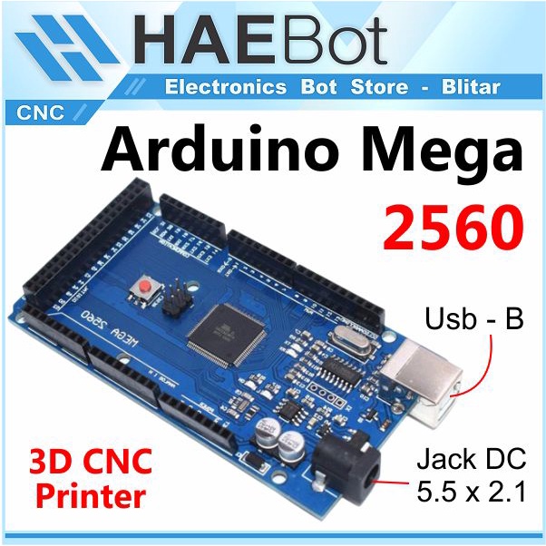 Jual [HAEBOT] Arduinoo Mega Atmega 2560 CH340G Board SMD Mikrokontroler ...