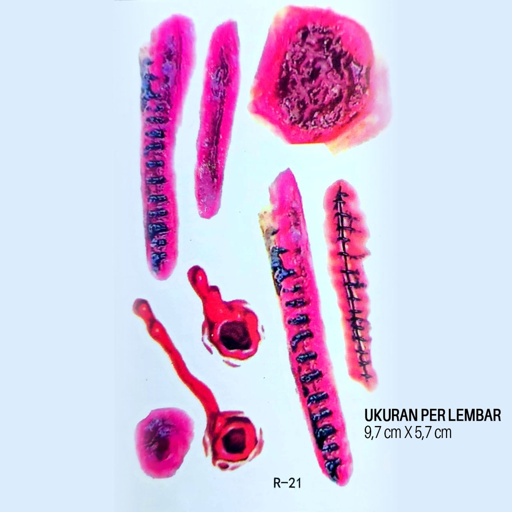 Jual Tatto tattoo luka lebam temporer temporary wanita pria dada jari ...