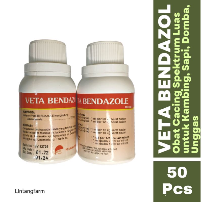Jual Veta Bendazole 100ml Grosir - Obat Cacing Ternak - Obat Cacing ...
