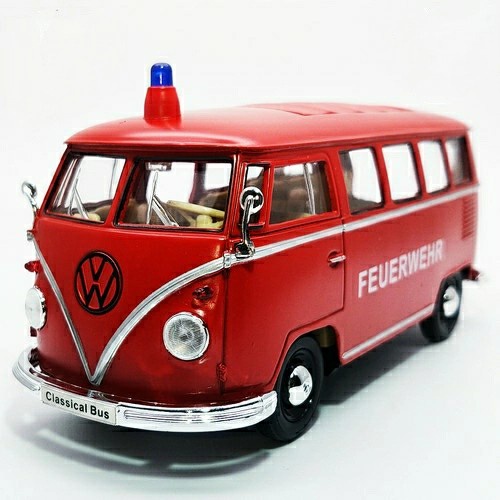 Jual Diecast Miniatur Mobil VW Kombi Bus Replika Combi Besi Skala 1:24 ...