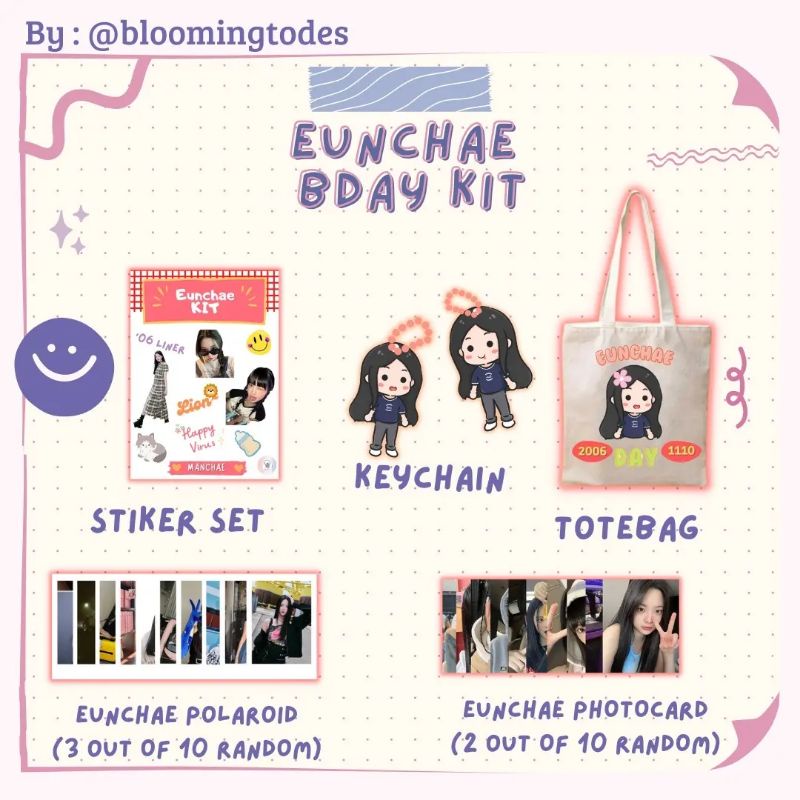 Jual Lesserafim Eunchae Birthday Kit (Fanmade) | Shopee Indonesia