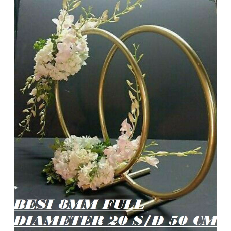 Jual BESI 8MM FULL / STAND DUDUKAN BUNGA DEKORASI / RING BUNGA / STAND ...