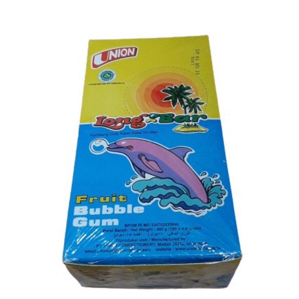 Jual Permen Karet Longbar Fruit Bubble Gum isi 100pcs | Shopee Indonesia