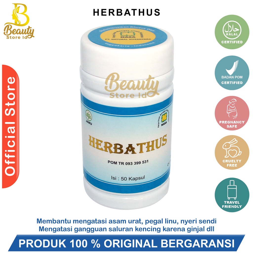 Jual BS - HERBATHUS Nasa Original Obat Asam Urat Pegal Linu Nyeri Sendi ...