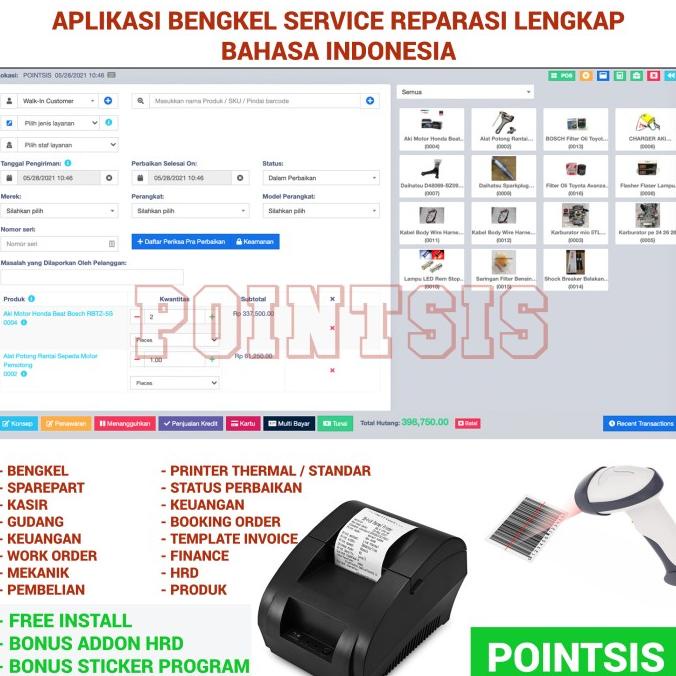 Jual Software Aplikasi Bengkel Reparasi Kendaraan Elektronik Sparepart DLL | Shopee Indonesia