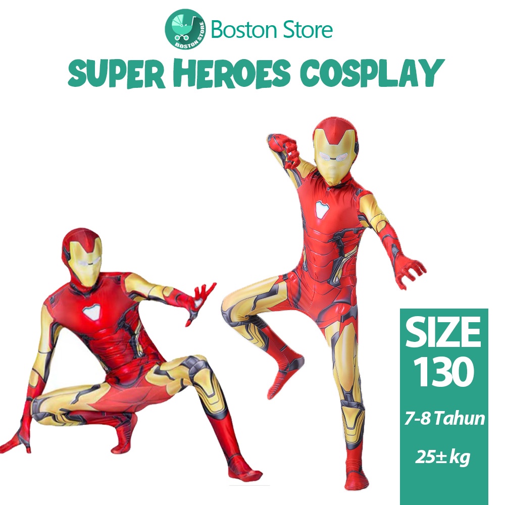 Jual Bostonstore Custom Spiderman Anak Laki-laki / Cosplay spiderman ...