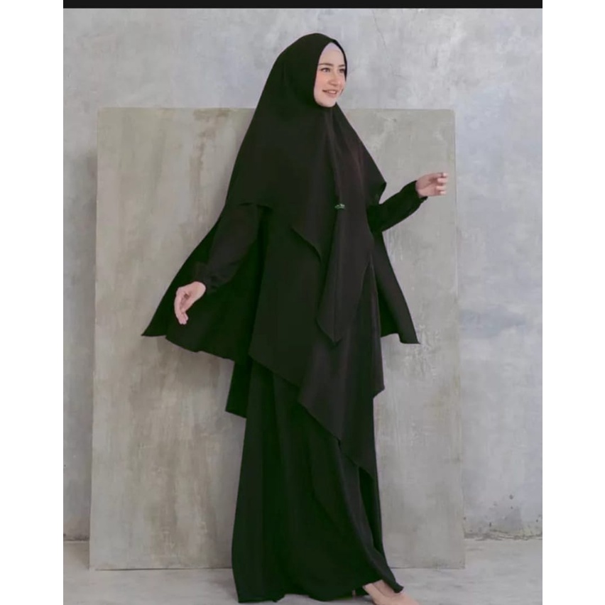 Jual TERMURAH!! Anissa Syari + Khimar + Cadar / Gamis Wanita Murah / Gamis Syari Set Khimar ...