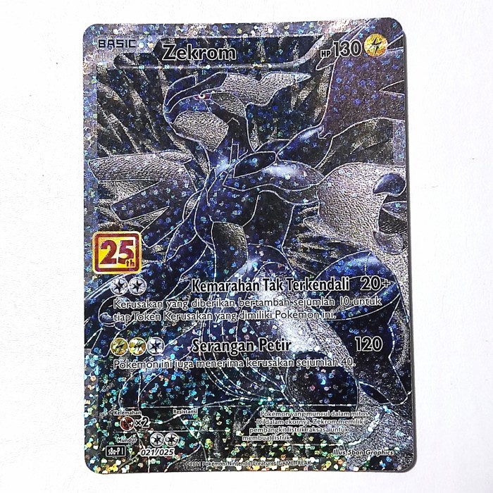 Jual Kartu Zekrom 021/025 S8A - Pokemon 25Th Anniversary Promo Card | Shopee Indonesia