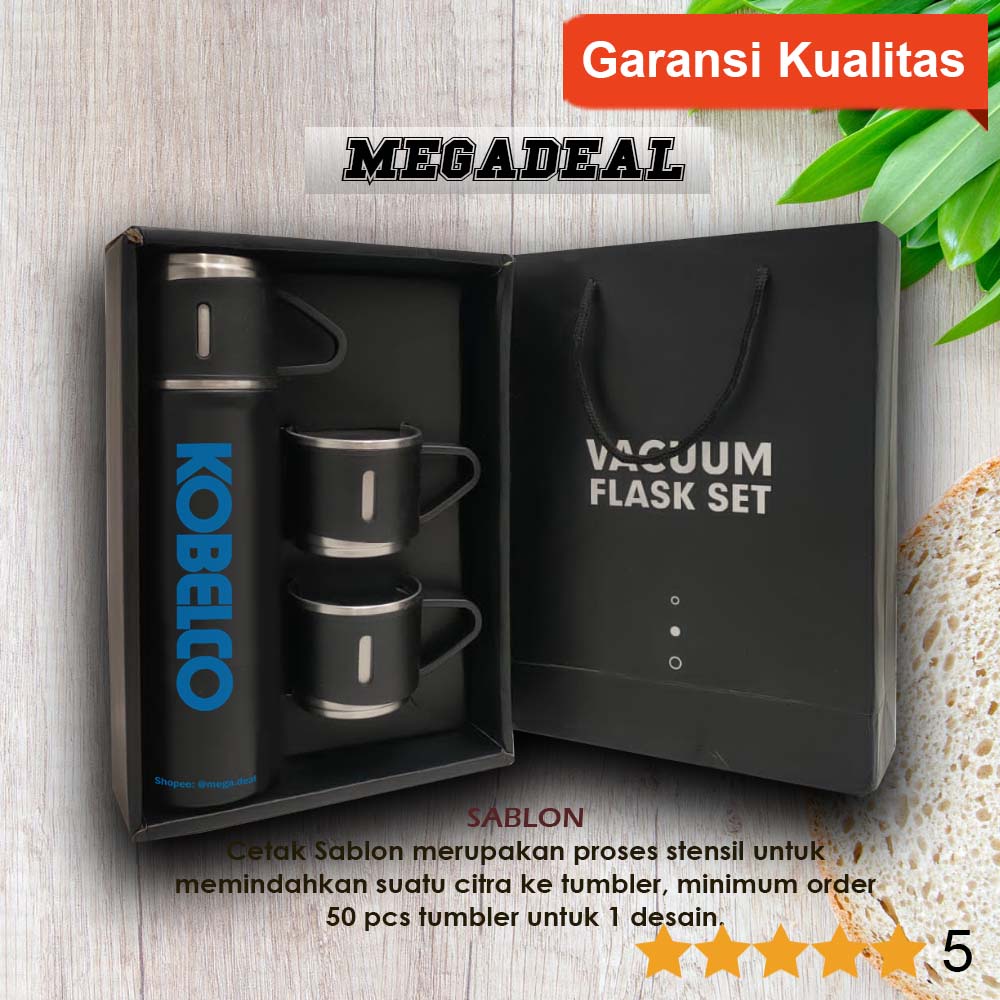 Jual Tumbler Custom Premium set sultan Grafir silver, Cetak Berwarna ...