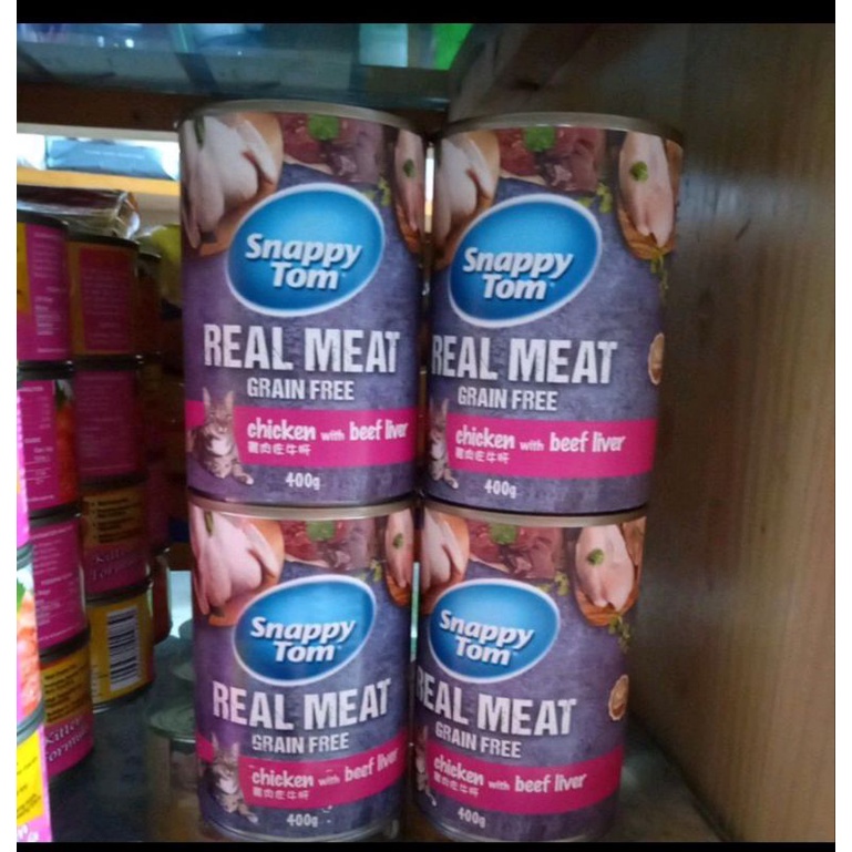 Jual Snappy Tom Kaleng chicken With Beef 400gr | Shopee Indonesia