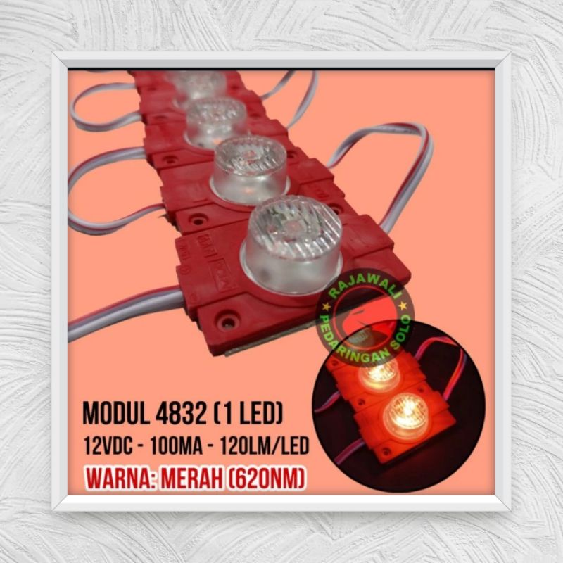 Jual MODUL LED 1 MATA MERAH 12V LED HIAS LED MOBIL LED STRIP | Shopee ...