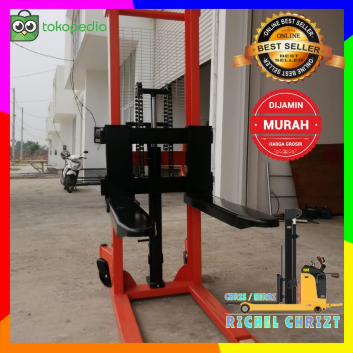 Jual hand forklif / hand lift / alat angkat / hand stacker manual bisa ...