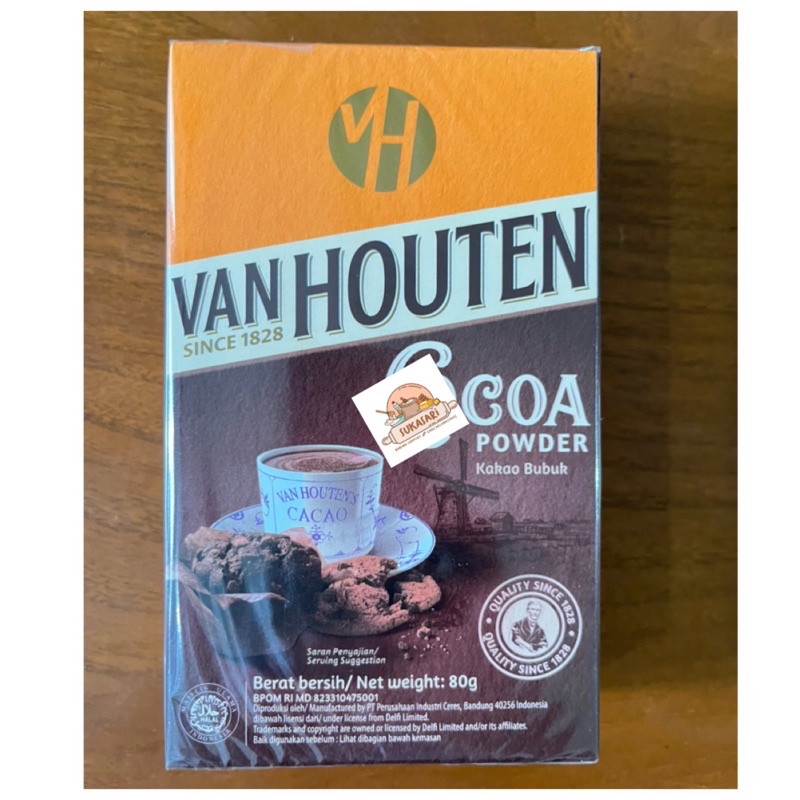 Jual Van houten cocoa powder 80 gr / coklat 80gr pack cacao cokelat ...