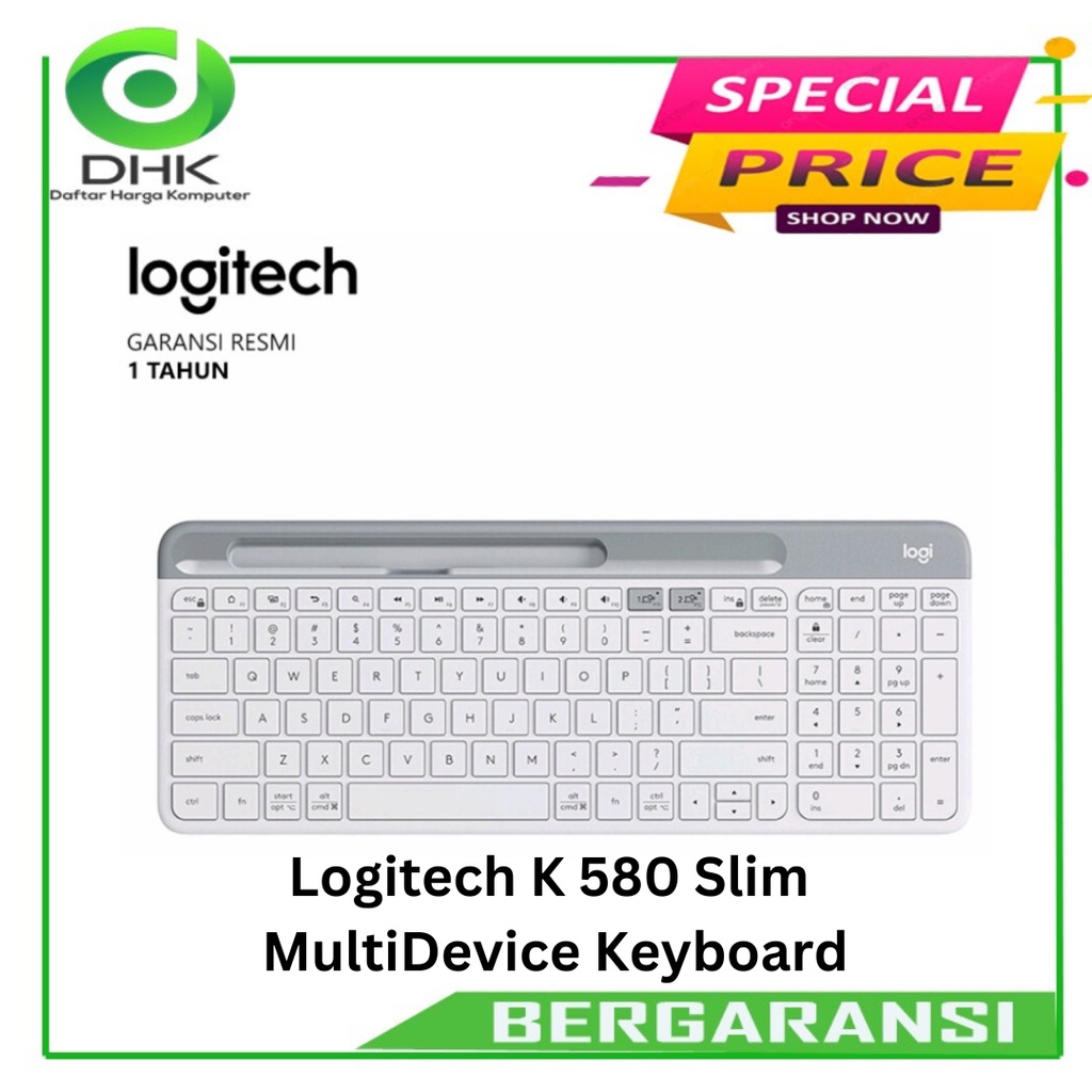 Jual Logitech K 580 Slim MultiDevice Keyboard | Shopee Indonesia